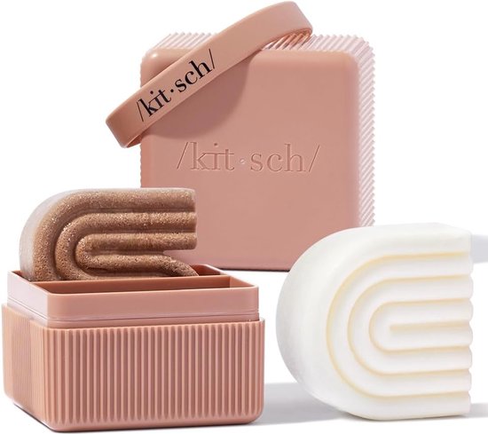 Kitsch Travel Case | zeepdoosje voor 2 shampoo/conditioner bars ...