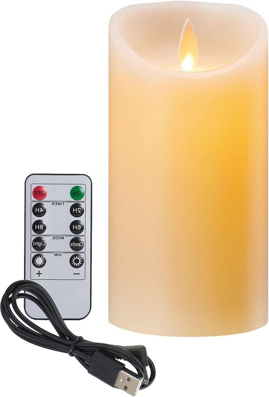 Gezellige LED-Kaarsen Oplaadbare LED-Kaarsen Met Afstandsbediening en ...