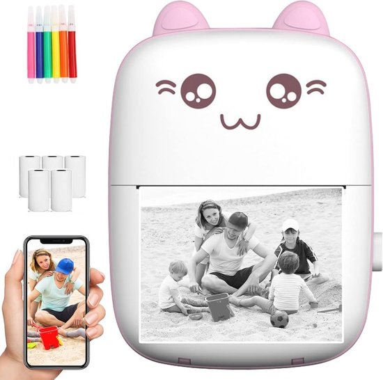 Mini imprimante photo portable – Imprimante thermique pour photos et ...