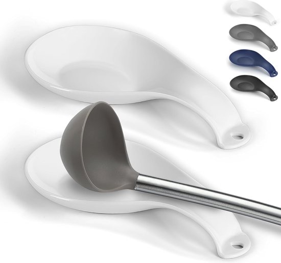 Luvetrex ® Praktische Lepelhouder Set van 2 voor Keukenwerkbladen en Kookplaten,... | bol