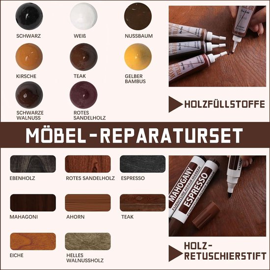 Equivera Laminaat Reparatieset - Laminaat Repareren - Meubel Reparatie ...