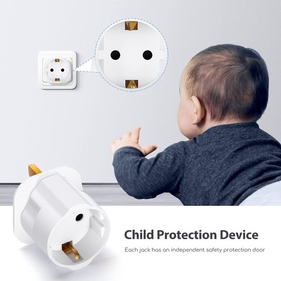 UK stopcontact reisadapter Engeland Duitsland stekker, stroomadapter ...