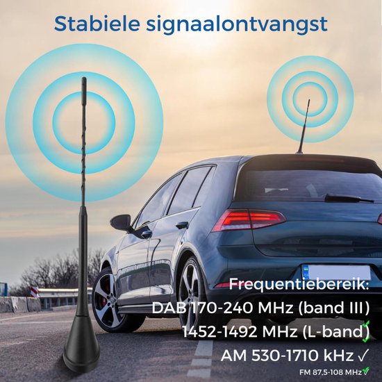 DAB Auto-Antenne Voor Digitale FM/AM Radio Met Versterker ...