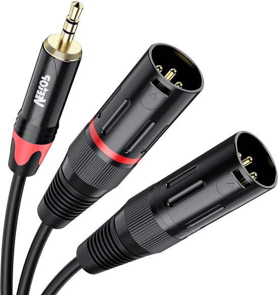 3m Microphone XLR Cable - Dual Pin DMX Cable - Mini XLR Jack to Male ...