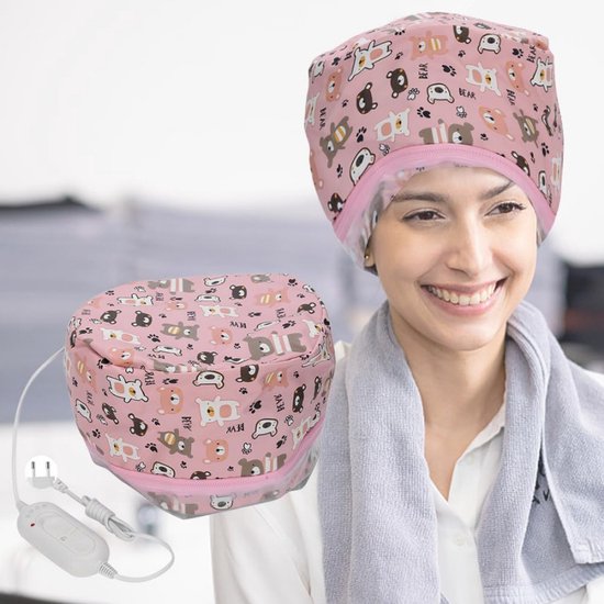 Chapeau de soin capillaire amovible - Bonnet chauffant à 3 vitesses ...