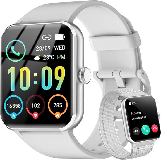 White-Label Sporthorloge Dames en Heren - Smartwatch - Stijlvol - Wit | bol
