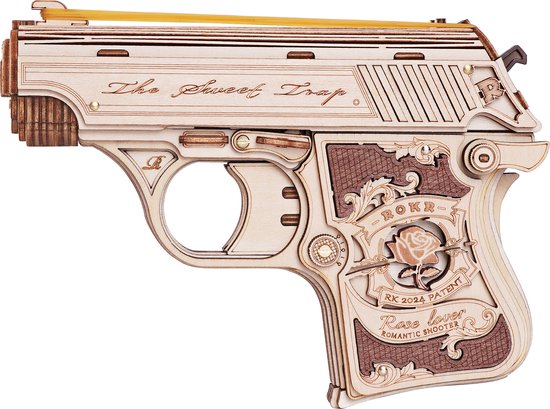 Robotime ROKR Mini Gun - LQ502 - Speelgoed - Houten 3D Puzzel ...