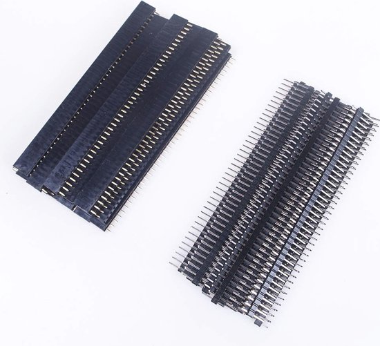 40 Pin Header Mannelijk en Vrouwelijk - 2,54 mm PCB Header voor Arduino ...