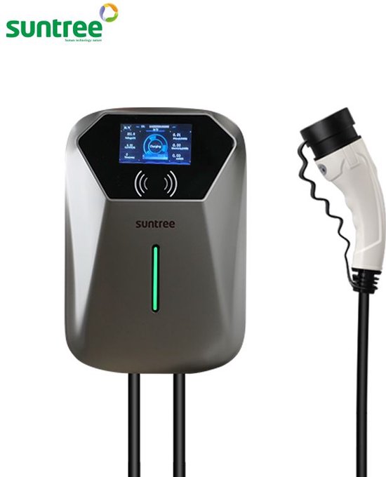 |Suntree Wallbox | Laadpaal | 7kW | type 2 Stekker | fase 1 - 32A | 7M laadkabel | Wel... | bol
