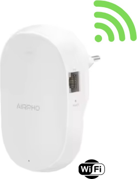 WiFi Versterker Stopcontact - Groot Bereik - WPS Knop - 300Mps - WiFi ...