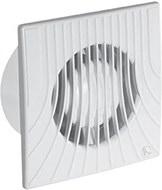 Badkamer Ventilator 120 mm met timer vertraging wit - Luchtventilator | bol