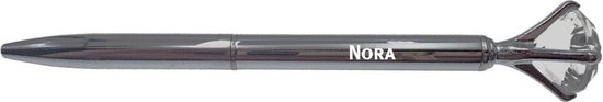 Pen Met Gravering - Diamant - Nora - Zilver | bol