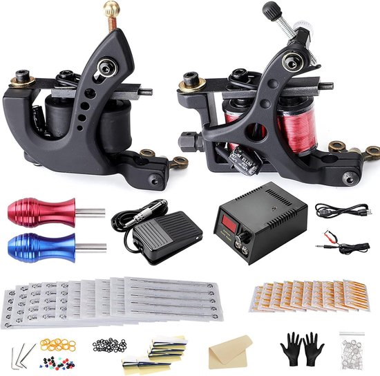 Lexium Tattoo machines - Professionele Tattoo Machine Set - Tattoo inkt ...