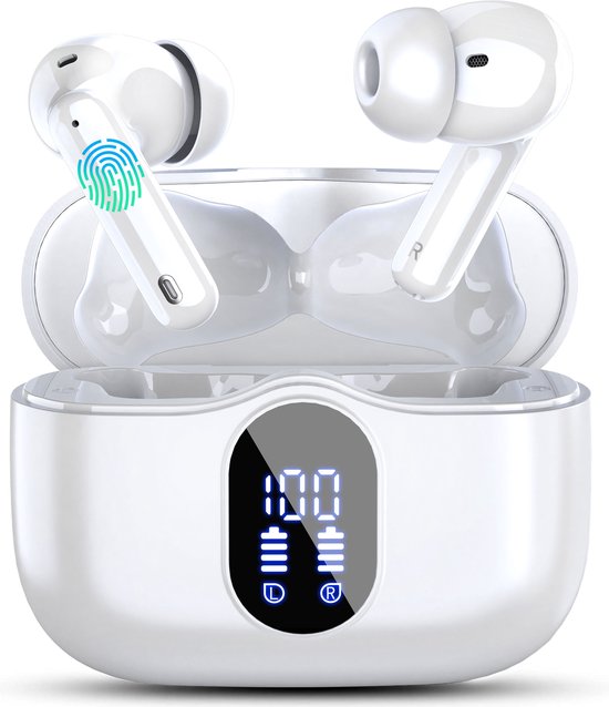 PrimeSound Sky Pro Draadloze Oordopjes - Active Noise Cancelling - LED ...