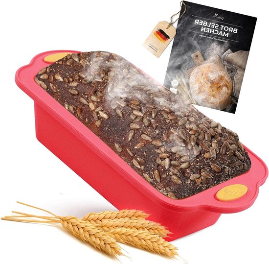 Recept - Rechthoekige siliconen bakvorm voor brood bakken - 1000 g ...