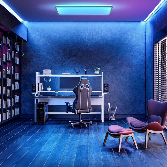 RGB LED plafondlamp - ultra flat - kleurwisselbaar - dimbaar ...