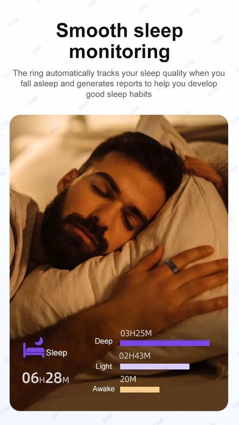 Smart Ring - Slimme ring - Smart Wearable - Health Ring - Slaap Tracker ...