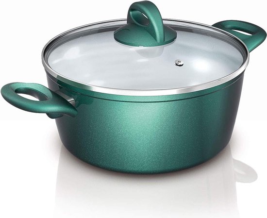 Cerafit Fusion pan 20 cm met glazen deksel (2 delen) kookpan voor ...