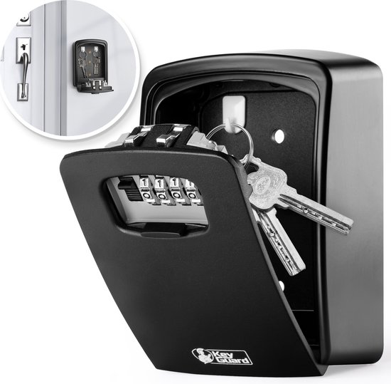 KeyGuard Sleutelkluis XL – Weerbestendig - Ophanghaakjes - Cijfercode | bol