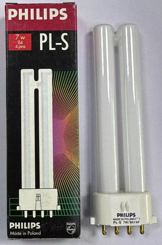 Philips PL-S, 4 Pin, 4000K CFL Cool White Light | bol