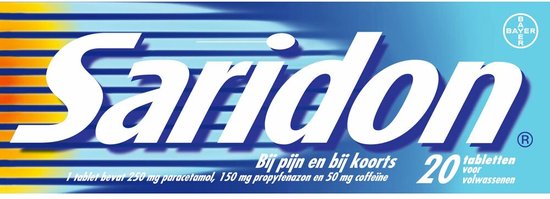 Saridon Tabletten | Pijnstiller met Paracetamol, Propyfenazon en ...