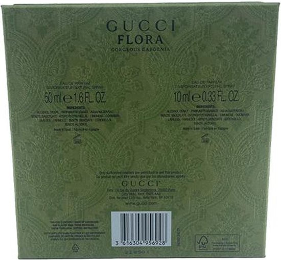 Gucci Gucci Flora Gorgeous Gardenia Gift Set 50ml eau de parfum + 10ml ...