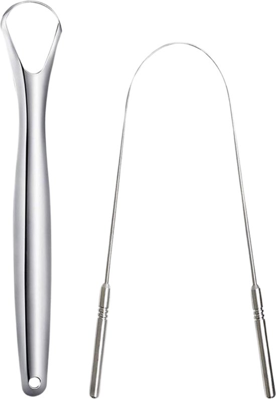 green-goose® Tongschraper Set van 2 - duurzaam metaal - hygienisch ...