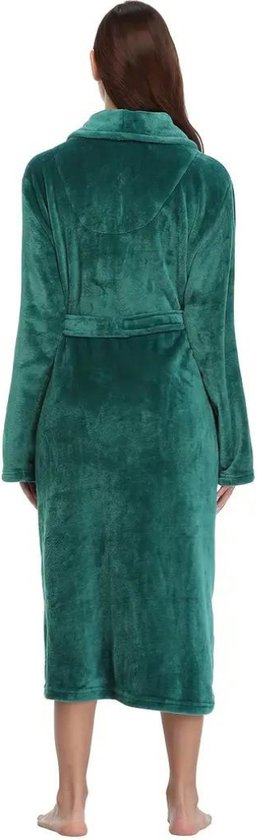 Bovista Badjas Dames - Fleece - Katoen - Badstof - Sauna - Hamam ...