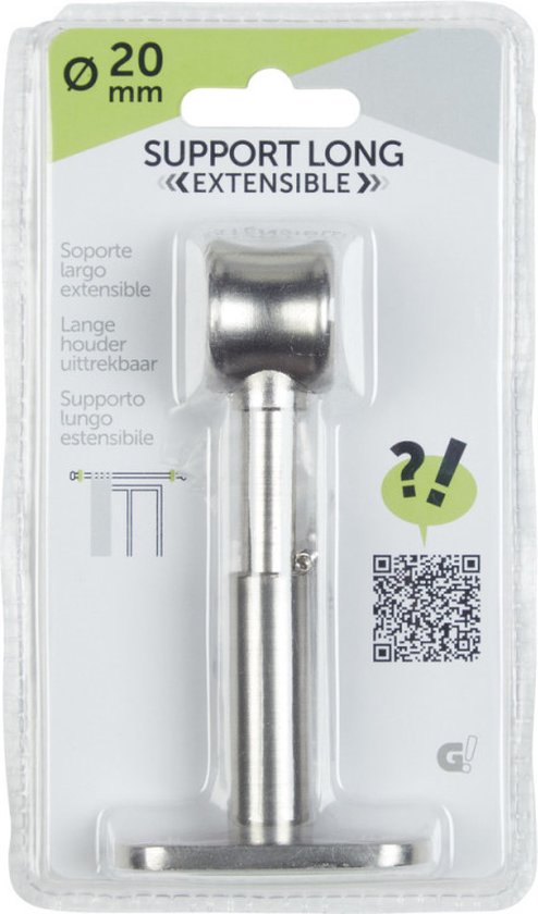 Gifi Diffusion - Houder voor gordijnrails - Ø20mm - metaal | bol