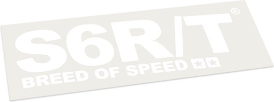 Stage6 Sticker Stage6 R/T 140x48mm wit | bol
