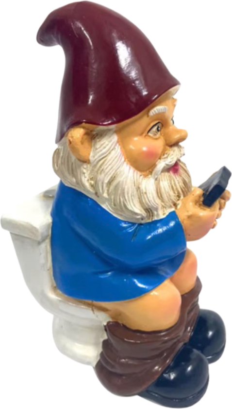 kabouter-tuinkabouter-humor-telefoon-kabouter mobiele telefoon-wc | bol