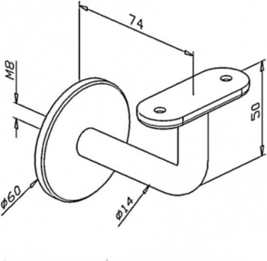 Trapleuning Mahonie Hout (onbehandeld) – Rechthoekig (38 x 67 mm ...