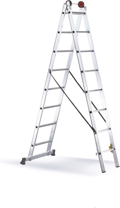 SVELT Euro 2-delige 2x10 - 4,90 m reform uitschuif Ladder | Inclusief ...