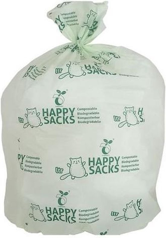 Biozakken 30 liter 60 stuks biologisch afbreekbare afvalzakken – 68x50cm - 100%... | bol