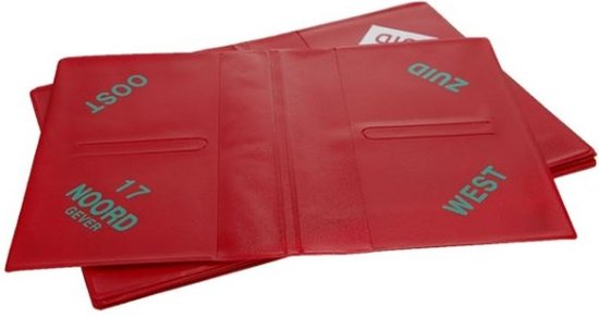 Bridge mapjes ROOD 25-32 (set van 8 mapjes) | Games | bol