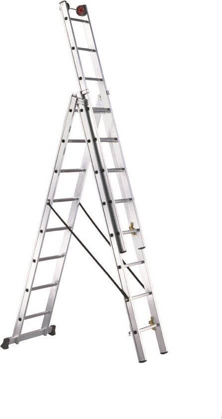 SVELT Euro 3-delige 3x14 - 10,2 m reform uitschuif Ladder - Inclusief ...