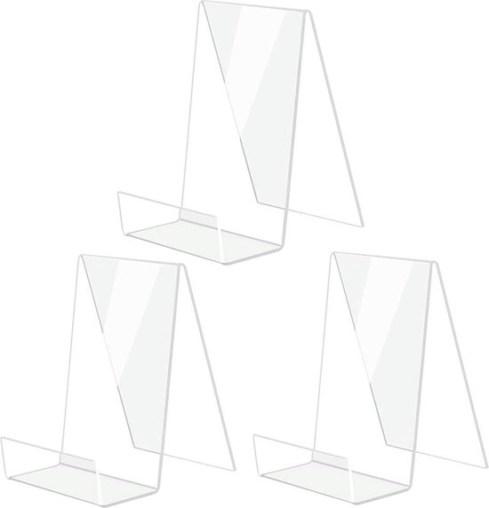 Boekenstandaard Acrylic Clear Storage Rack Book-Display Stand - Voor ...