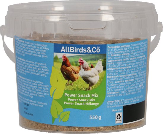 Allbirds&Co Kippen Snackmix - Kippenvoer - 550 g | bol