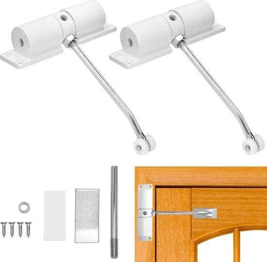 2 Stuks Automatische Deurdrangers - Veerbelaste Deursluiter Verstelbaar ...