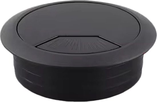 Kabeldoorvoer bureau 50mm - Zwart - Per stuk | bol