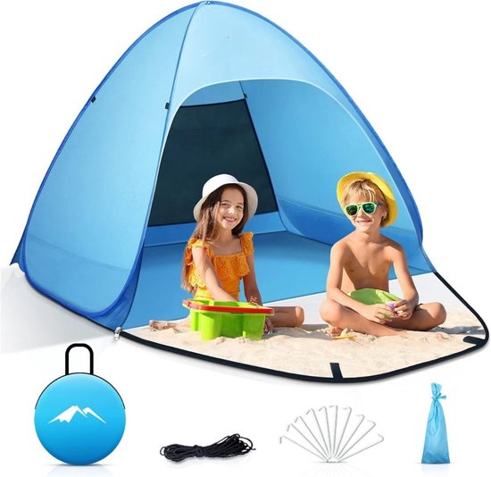 Strandtent uv Bescherming - Strandtent Baby Pop Up Met Dubbele Rits ...