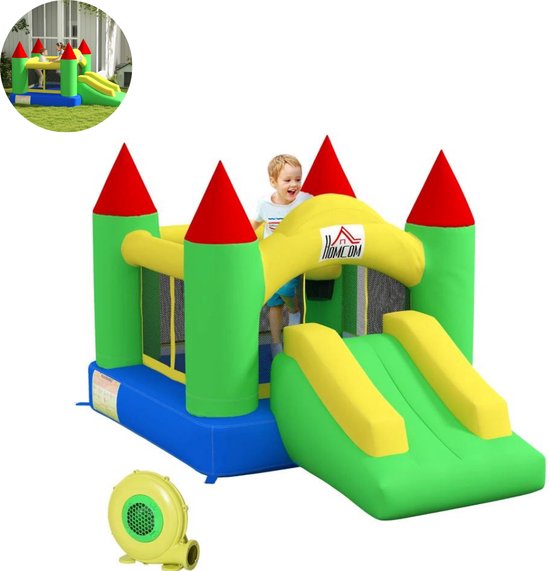 Springkasteel - Met glijbaan - Voor kinderen - 3-10 jaar ...