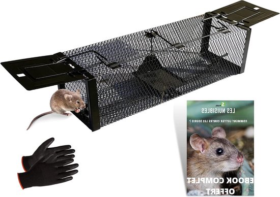 Levendige rattenval - binnen en buiten, effectieve kooi voor muizen en ...