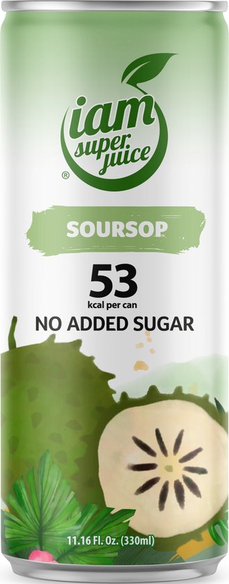 I am Superjuice Soursop 24x0,25L - échte soursop (Guanabana) sap gemixt ...