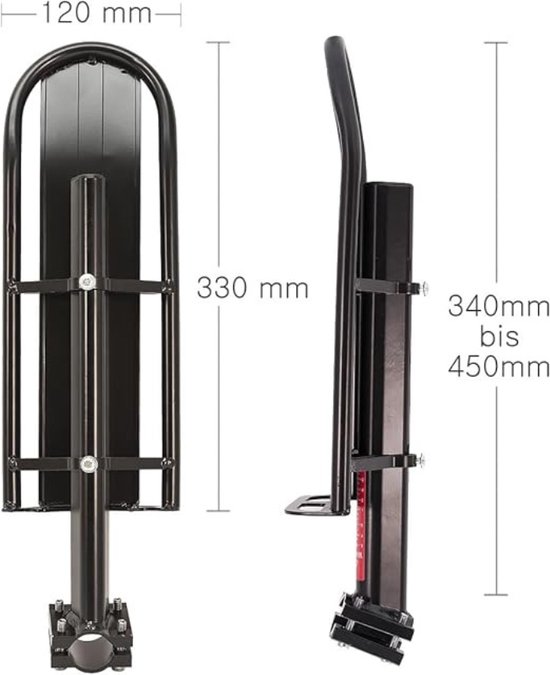 Equivera Bagagedrager fiets - Fietstrekker bagagedrager - fietsrekker ...