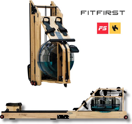 FitFirst® Roeitrainer met Waterweerstand | Inklapbare Roeimachine | Met ...
