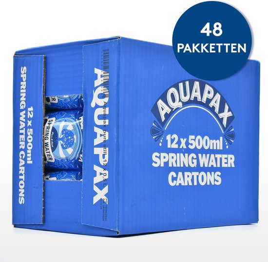Aquapax - Water - Bronwater - Waterflessen - 48 Pakken - 500ml | bol