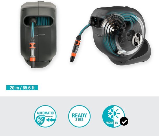 RollUp M 20 m wandslangenbox - Flexibele besproeiing voor middelgrote ...