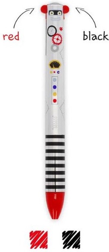 TWO-COLOUR BALLPOINT PEN - CLICK&CLACK - ROBOT | bol