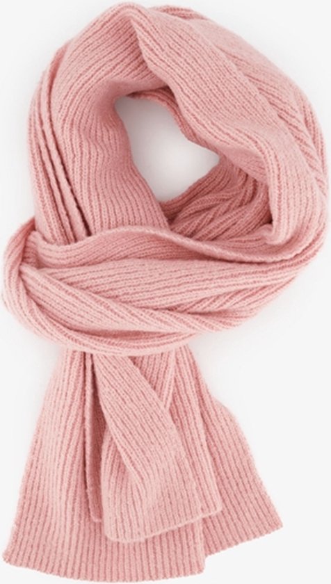 Écharpe côtelée femme rose | bol